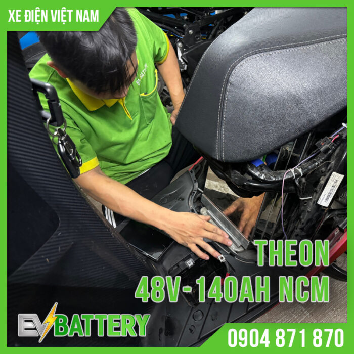 Pin Xe Máy Điện Theon – 48V 140AH NCM kèm sạc 15A - EVBattery