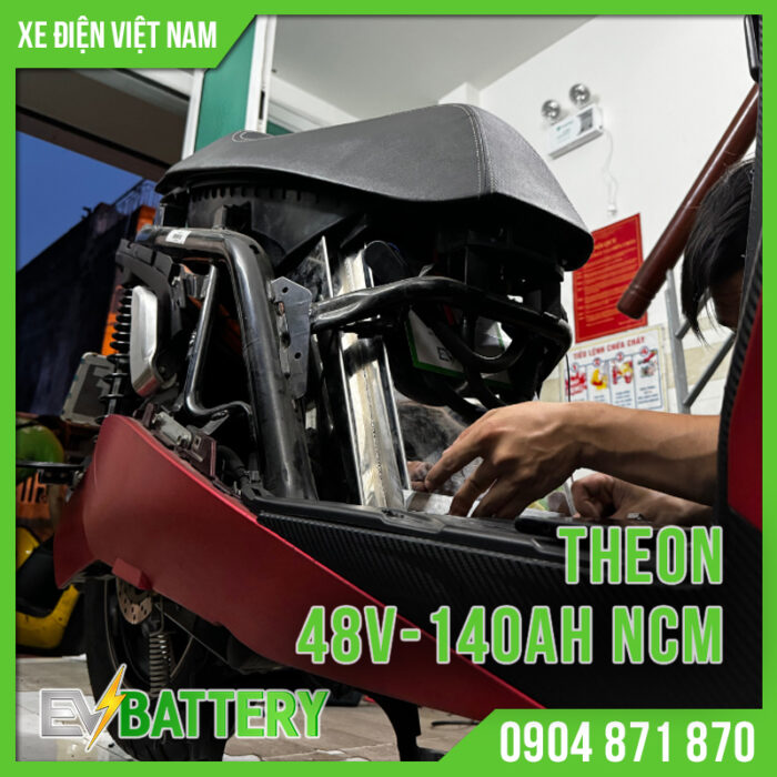 Pin Xe Máy Điện Theon – 48V 140AH NCM kèm sạc 15A - EVBattery
