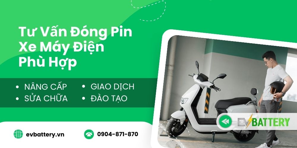 Tư Vấn Đóng Pin Xe Máy Điện Phù Hợp: Khách Yên Tâm – Xe Điện Vận Hành ...